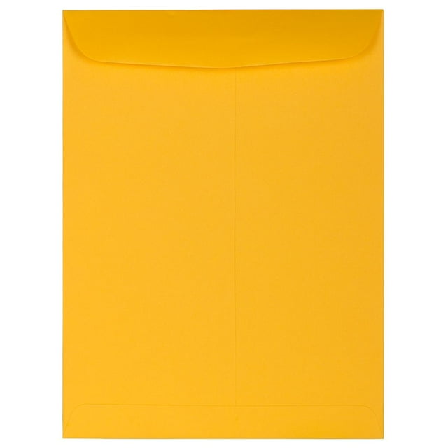 JAM Paper 9 x 12 Open End Envelopes, Sun Yellow, 10 per Pack - Walmart.com
