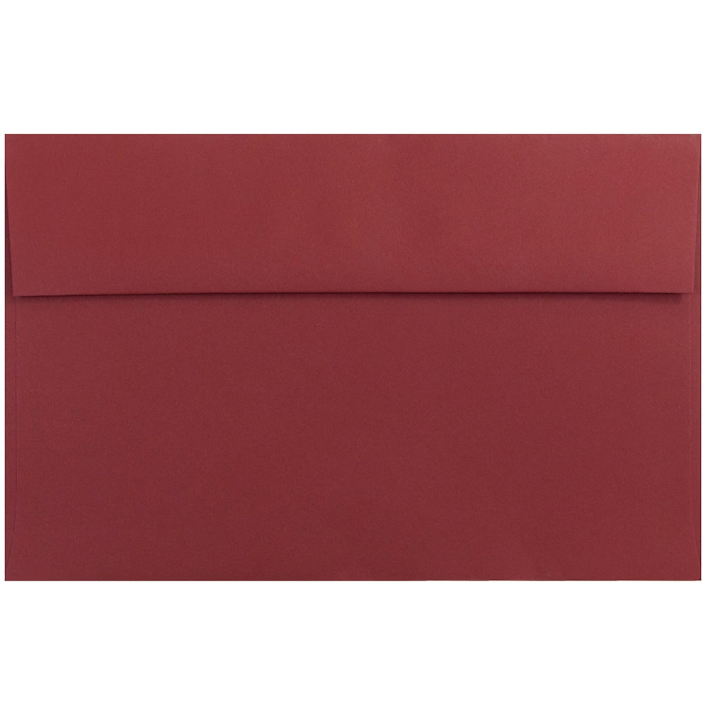 JAM Paper A10 Envelopes, 6 x 9 1/2, Dark Red, 25/Pack - Walmart.com