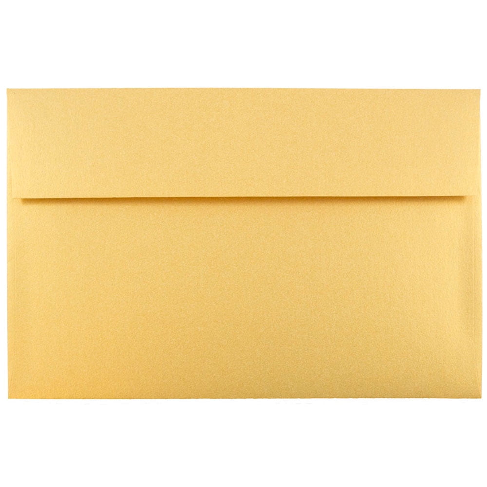 JAM Paper A10 Envelopes, 6 x 9 1/2, Gold Metallic, 250/Pack - Walmart.com