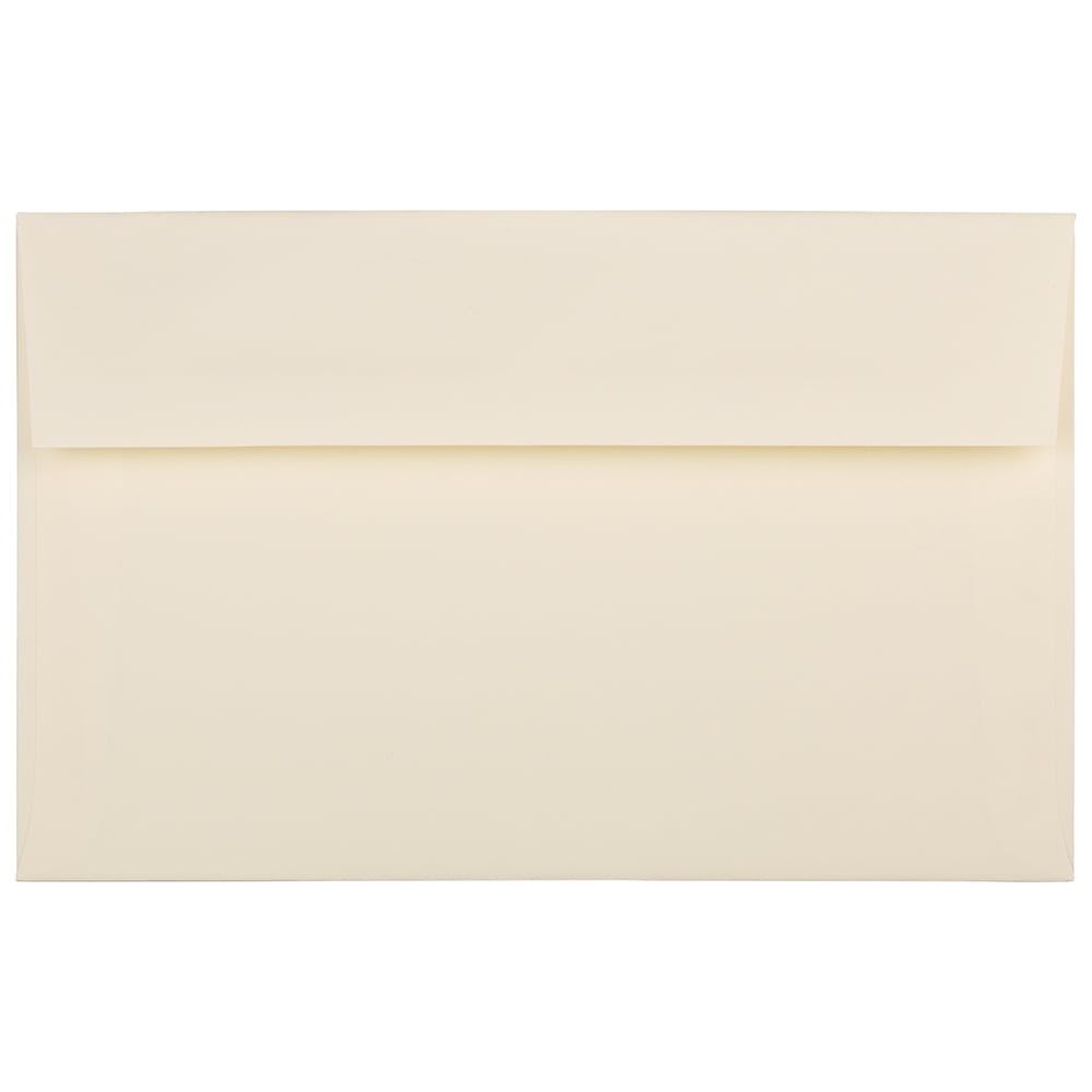 JAM Paper A10 Envelopes, 6 x 9 1/2, Ivory Wove, 1000/Carton - Walmart ...