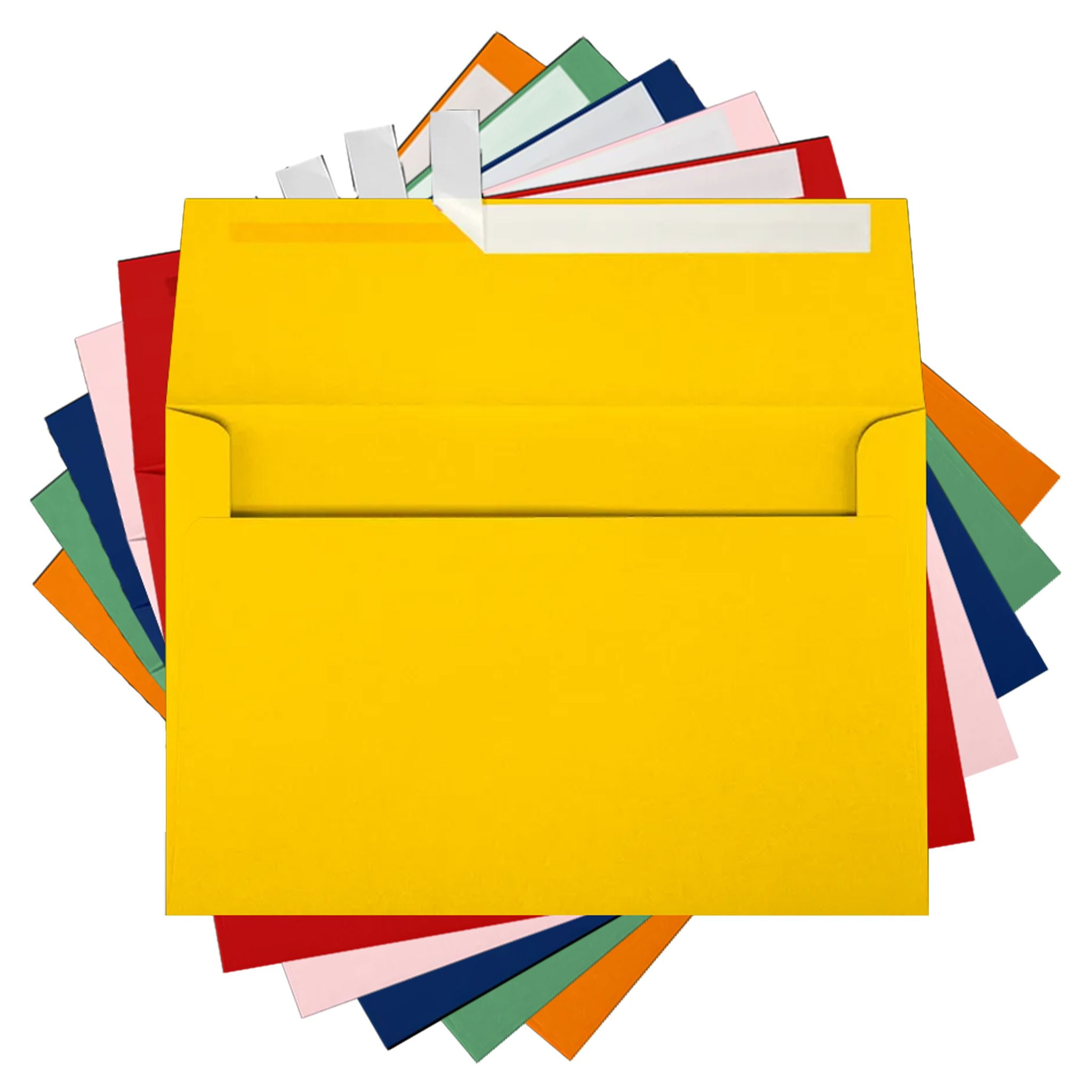 JAM Paper A10 Envelopes, Peel & Seal, 6 x 9 1/2, Assorted, 150/Pack ...