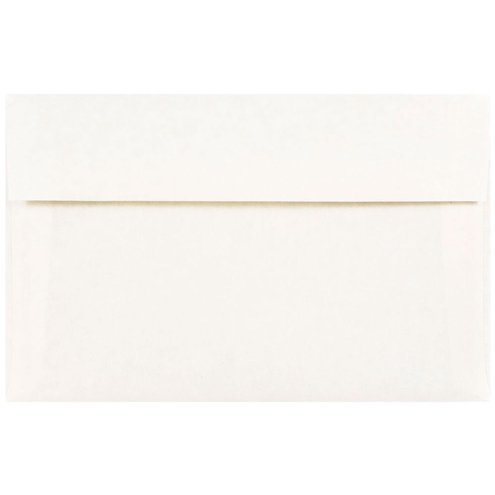 JAM Paper A10 Parchment Invitation Envelopes, 6 x 9 1/2, White Recycled ...