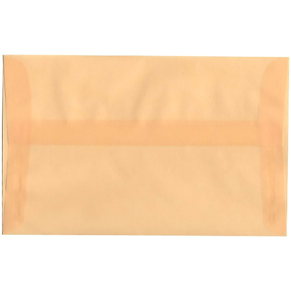 JAM Paper A10 Translucent Envelopes, 6 x 9 1/2, Spring Ochre Ivory, 50 ...