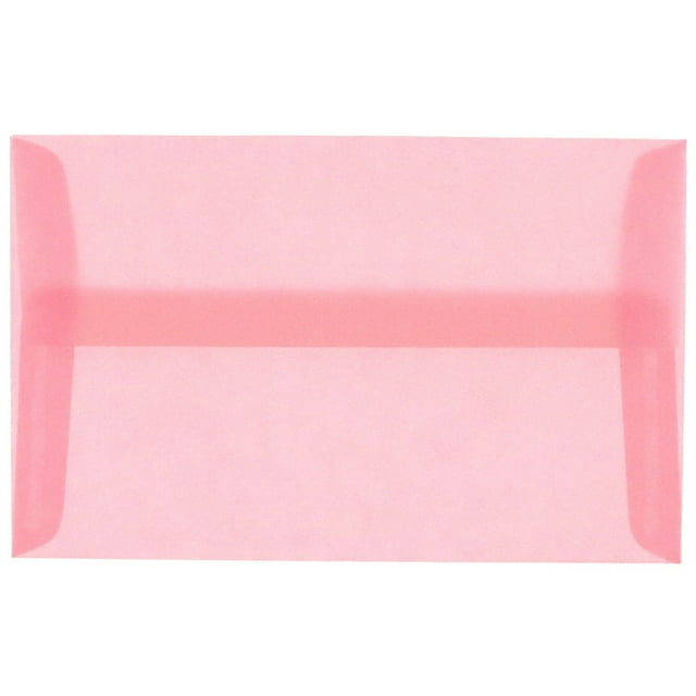 JAM Paper - A2 (4 3/8 x 5 3/4) Blush Pink Translucent Vellum (see ...