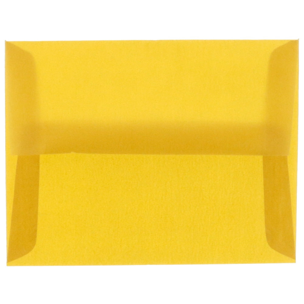JAM Paper - A2 (4 3/8 x 5 3/4) Gold Translucent Vellum (see through ...