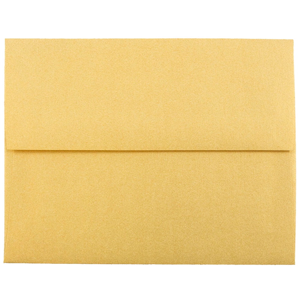 JAM Paper A2 Envelopes, 4 3/8 x 5 3/4, Gold Metallic, 50/Pack - Walmart.com