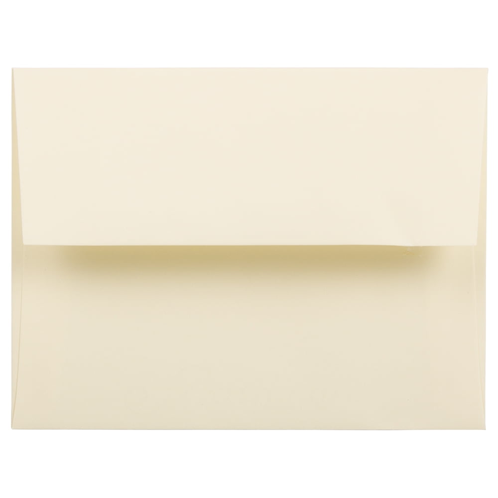 JAM Paper A2 Envelopes, 4 3/8 x 5 3/4, Ivory Wove, 50 per Pack ...