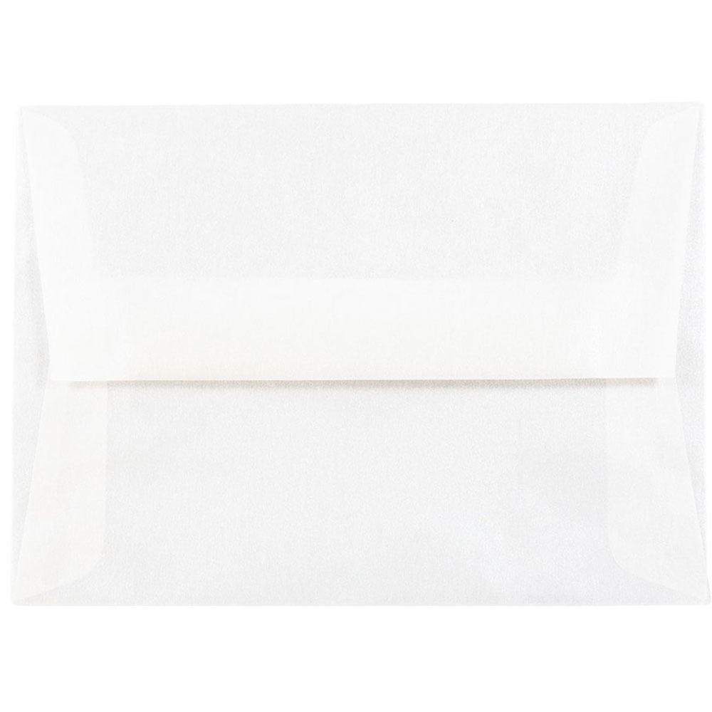 JAM Paper A6 Translucent Envelopes, Platinum White, 4 3/4 x 6 1/2, 25 ...