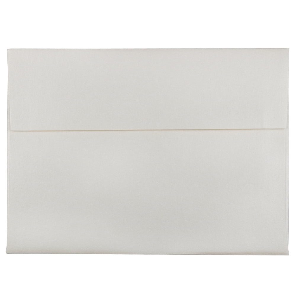 JAM Paper A7 Envelopes, 5 1/4 x 7 1/4, Quartz White Metallic, 50/Pack ...