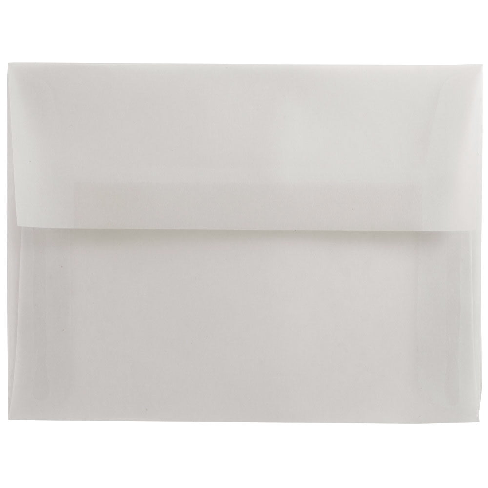 JAM Paper A7 Translucent Envelopes, 5.3x7.3, Clear, 1000/Carton ...