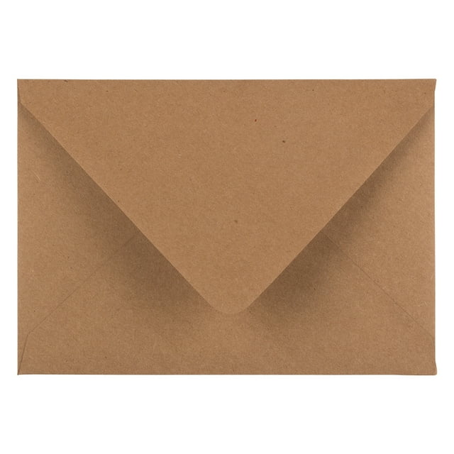 JAM Paper A7 VFlap Envelopes, 5 1/4 x 7 1/4, Brown Kraft, 50 per Pack ...