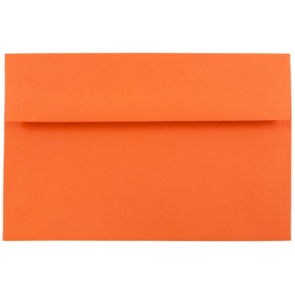 JAM Paper A8 Envelopes, 5 1/2 x 8 1/8, Orange, 250/Pack - Walmart.com