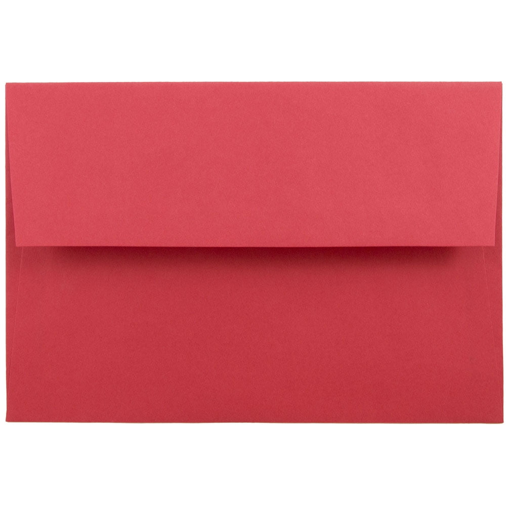 JAM Paper A8 Envelopes, 5 1/2 x 8 1/8, Red, 25/Pack - Walmart.com