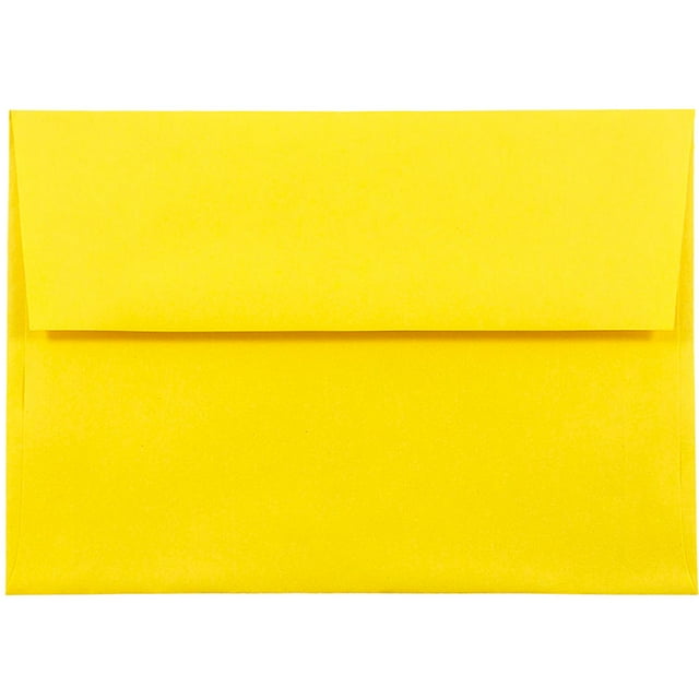JAM Paper A8 Envelopes, 5 1/2 x 8 1/8, Yellow, 250 per Pack - Walmart.com
