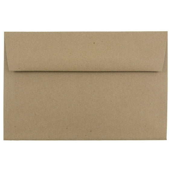 JAM Paper A9 Envelopes, 5 3/4 x 8 3/4, Brown Kraft, 50 per Pack ...