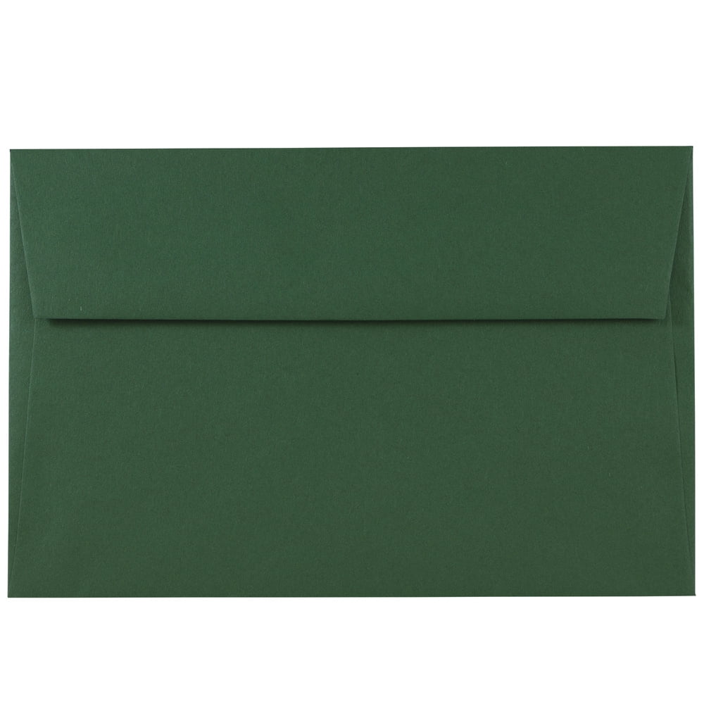 JAM Paper A9 Envelopes, 5 3/4 x 8 3/4, Dark Green, 50/Pack - Walmart.com