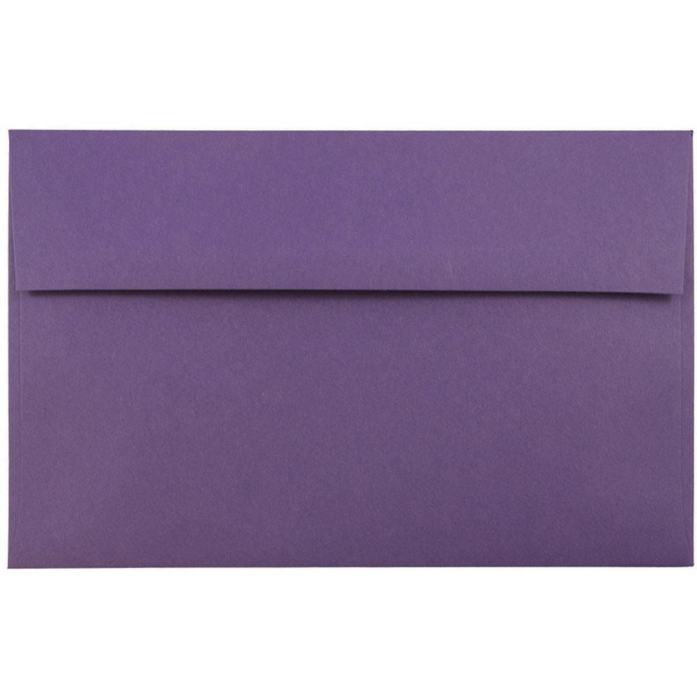 JAM Paper A9 Envelopes, 5 3/4 x 8 3/4, Dark Purple, 50 per Pack ...