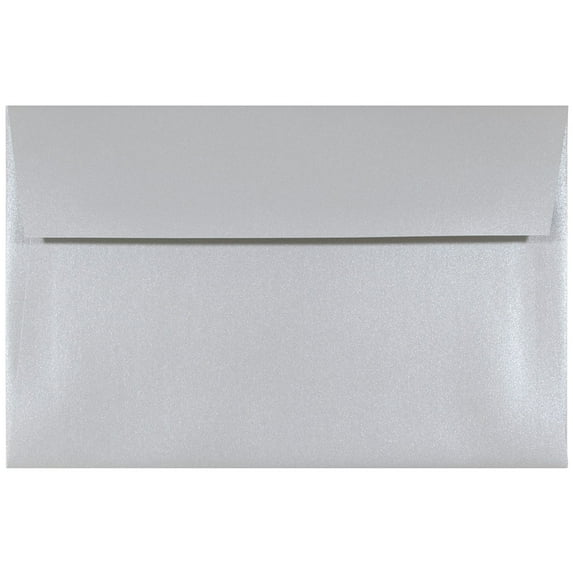 JAM Paper A9 Envelopes, 5 3/4 x 8 3/4, Silver Metallic, 25 per Pack ...