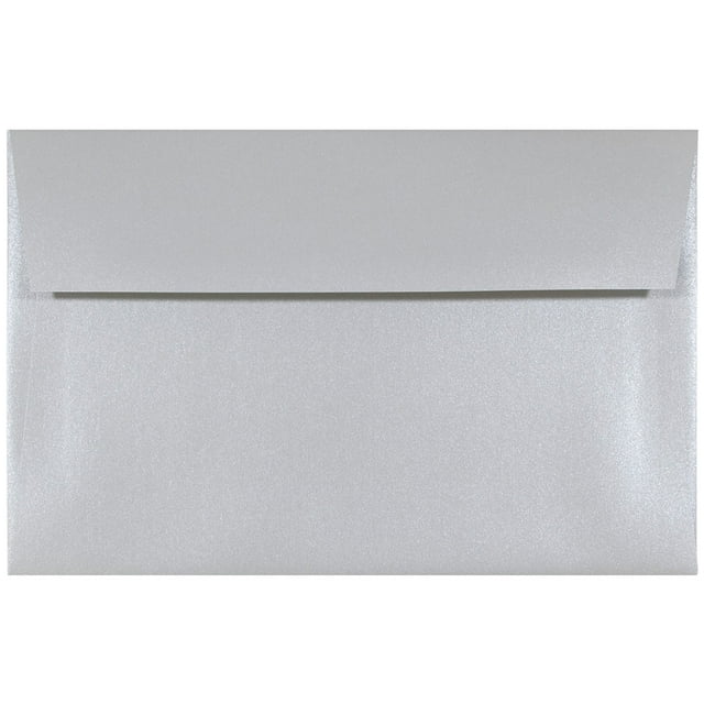 JAM Paper A9 Envelopes, 5 3/4 x 8 3/4, Silver Metallic, 50/Pack, Silver ...