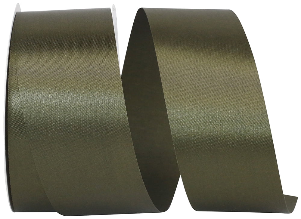 JAM Paper All Occasion Olive Green Polyester Allure Single Face Satin ...