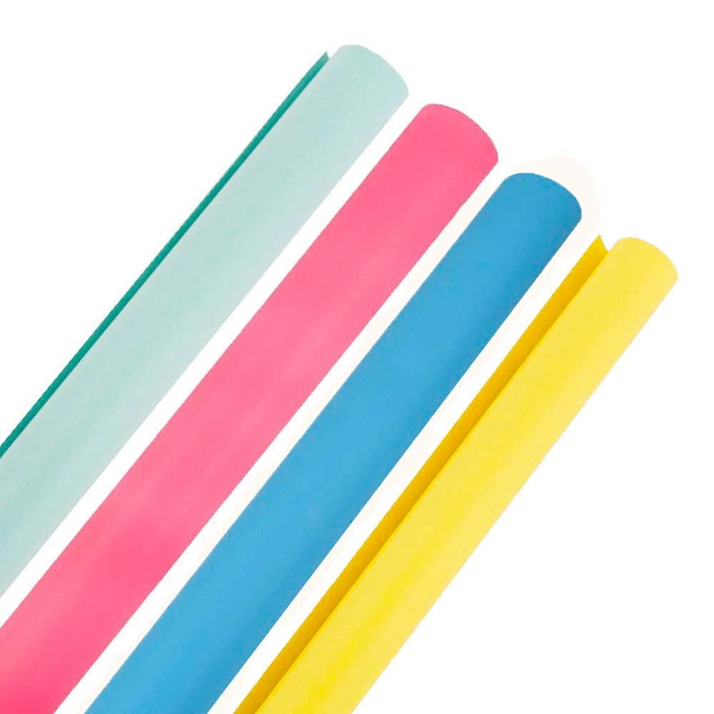 JAM Paper All Occasion Spring Colors Matte Wrapping Paper, 25 Sq ft ...