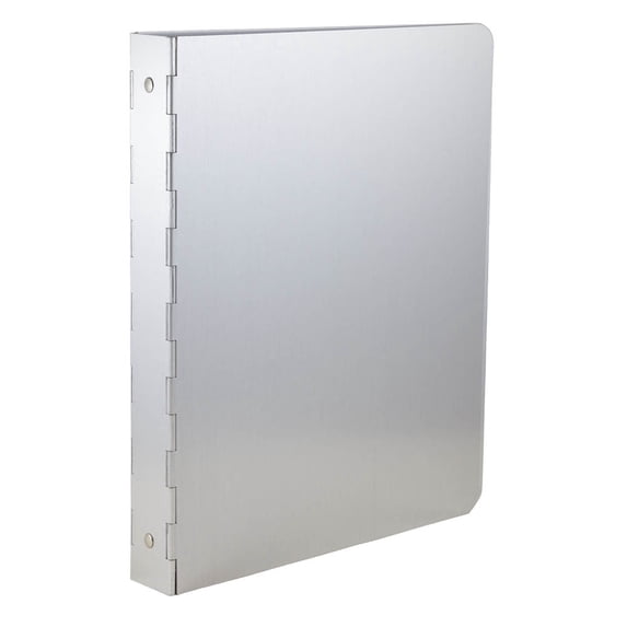JAM Paper Aluminum 1-inch Binders, 3 Metal Rings, Silver, 1/Pack ...