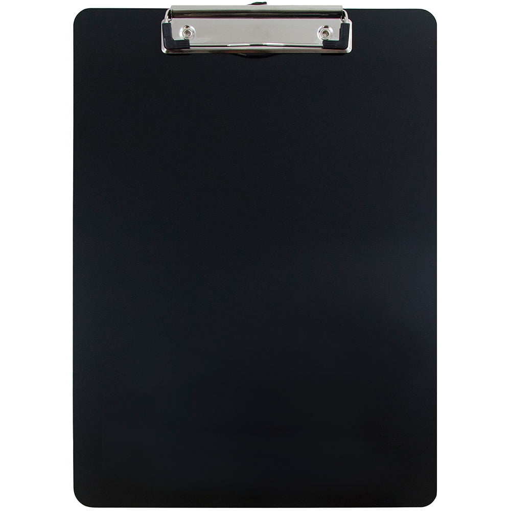 JAM Paper Aluminum Clip Board, Black Clipboard, 1/Pack, 9 x 12.5 ...