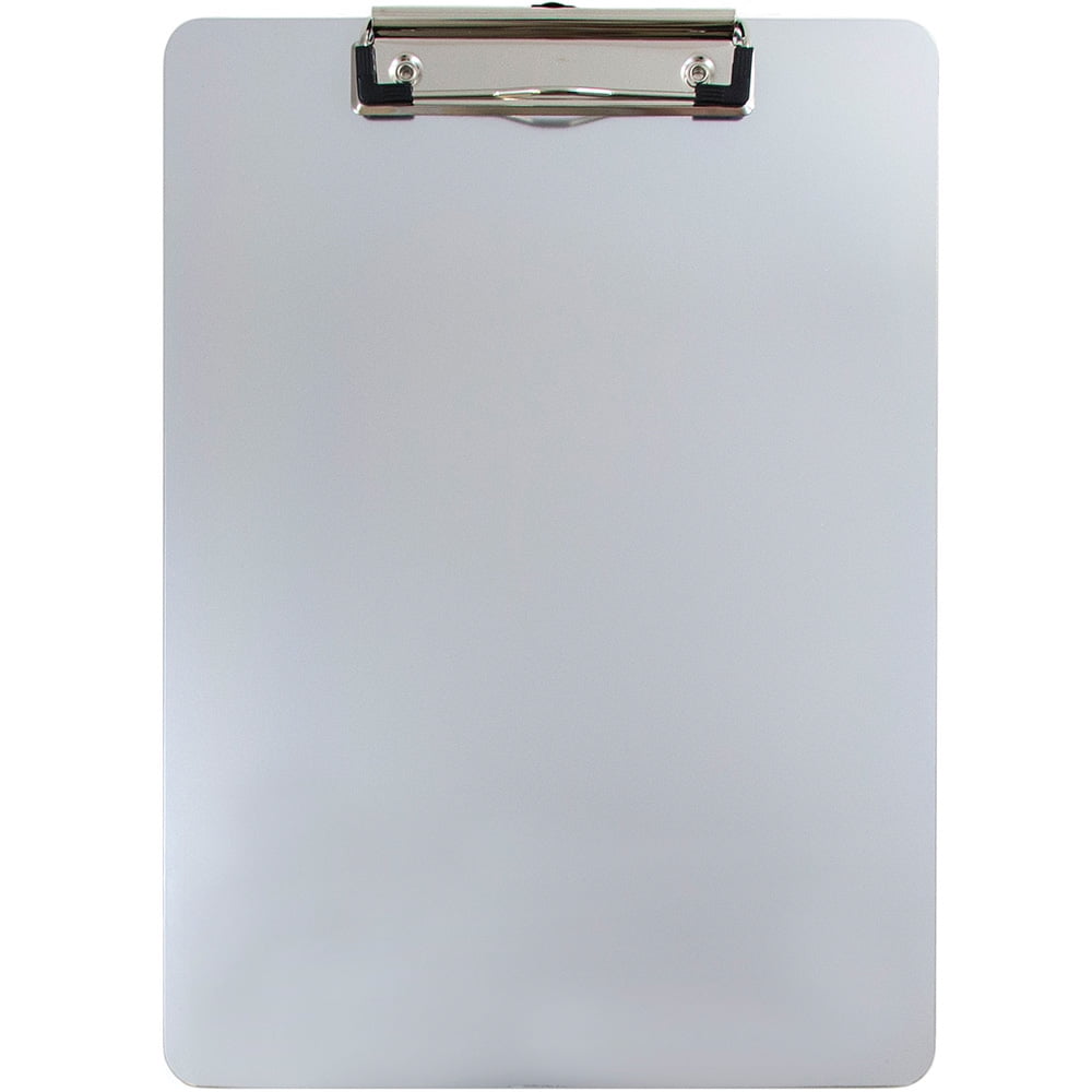 JAM Paper Aluminum Clip Board, Silver Clipboard, 1/Pack, 9 x 12.5 ...