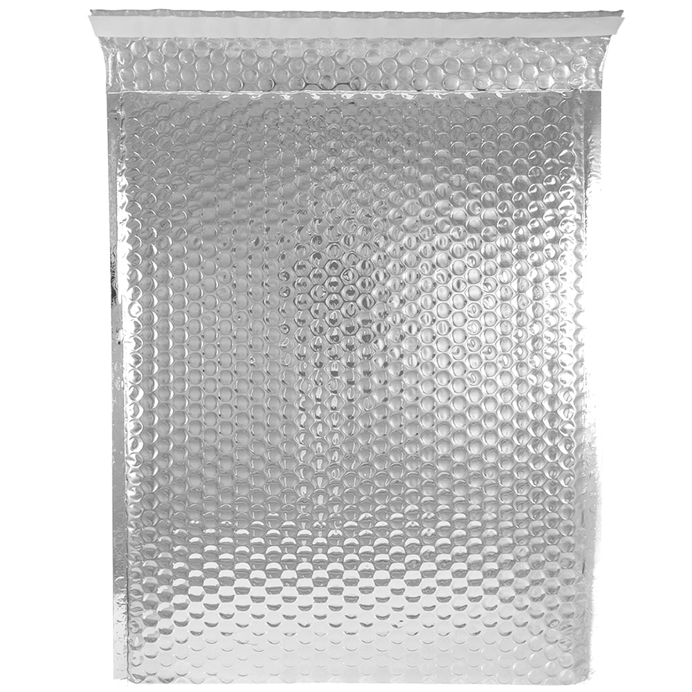 JAM Paper Bubble Mailers, 10x13, Silver Metallic, 12/Pack, Peel & Seal ...