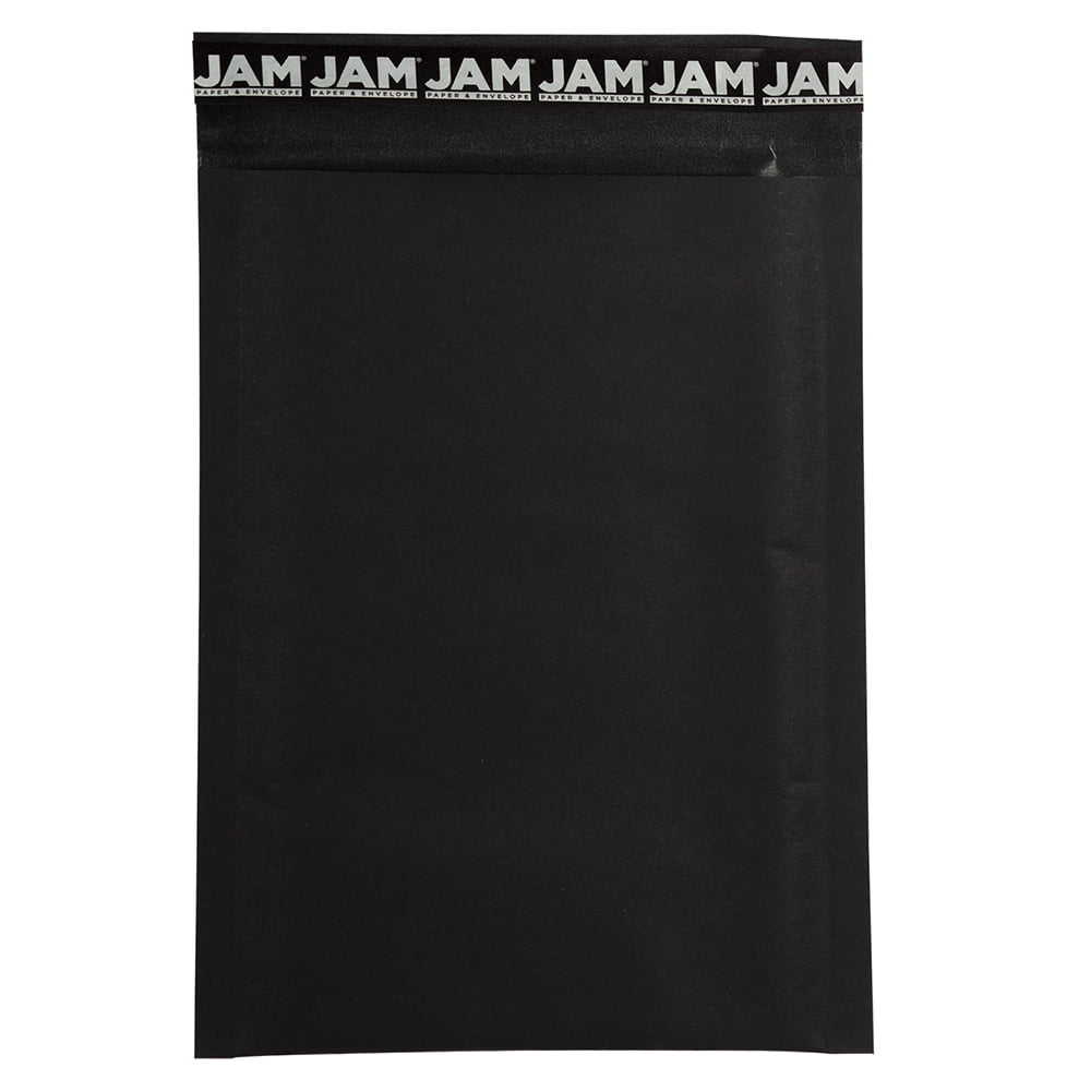 JAM Paper Bubble Padded Mailers, 6x8.5, 25/Pack, Black Kraft, Size 0 ...