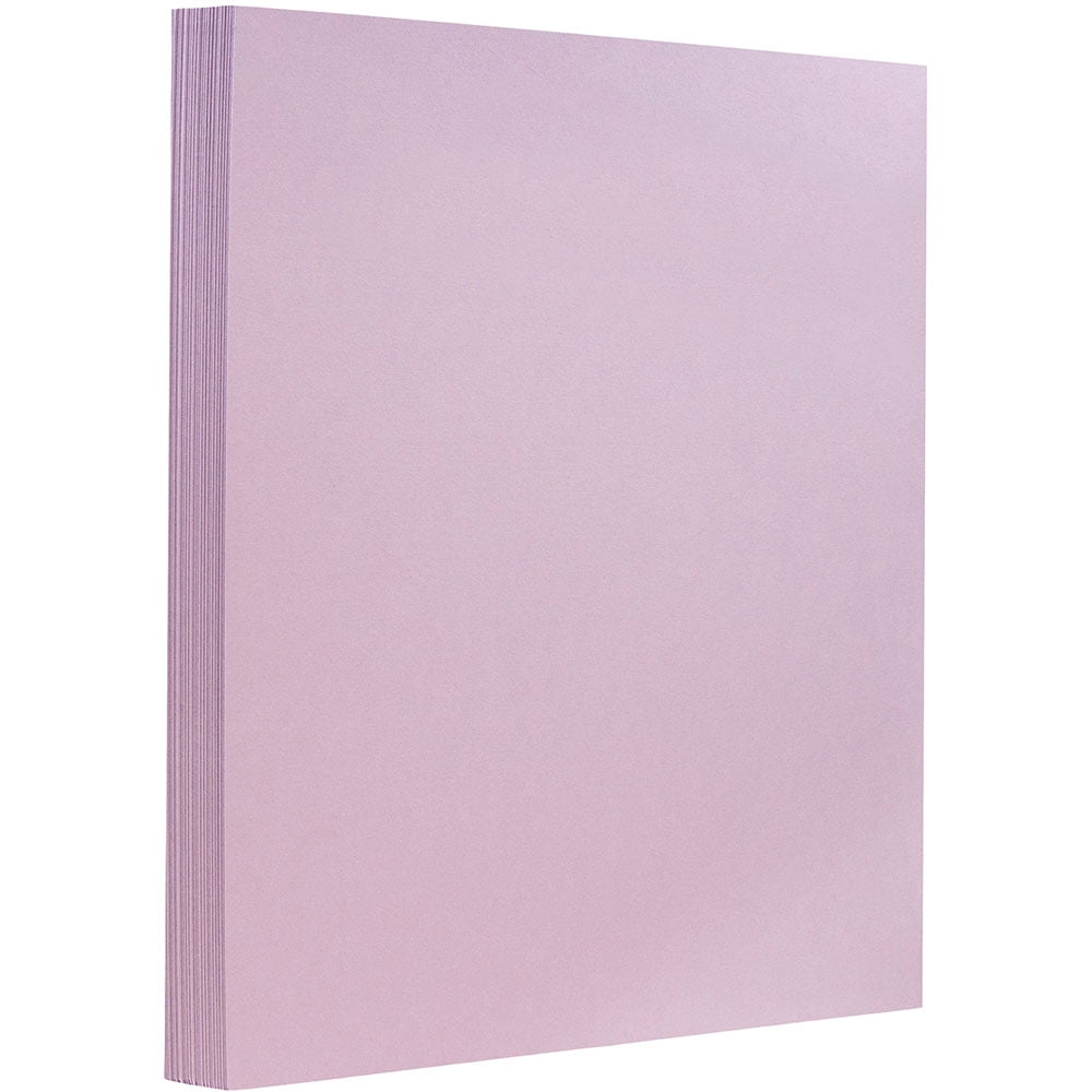 JAM Paper Cardstock, 8 1/2 x 11, 130lb Light Purple, 25 per Pack ...
