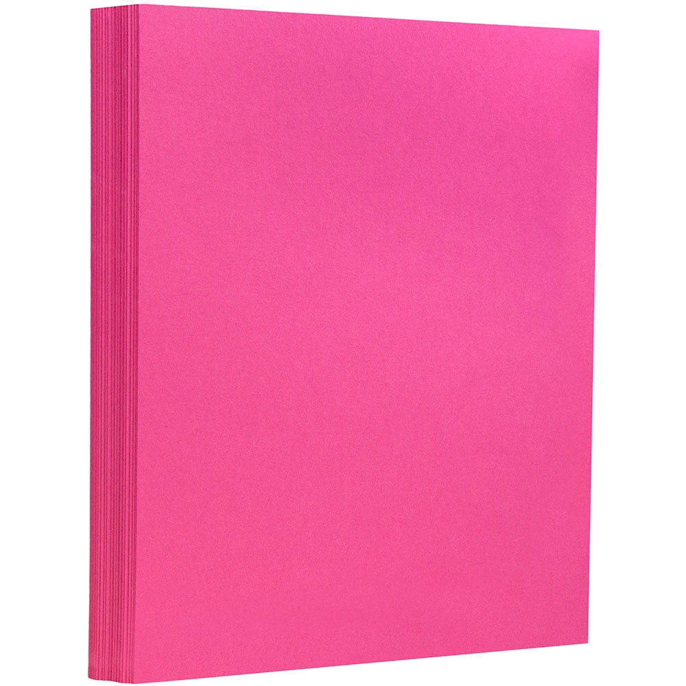 JAM Paper Cardstock, 8 1/2 x 11, 130lb Magenta, 25 per Pack - Walmart.com