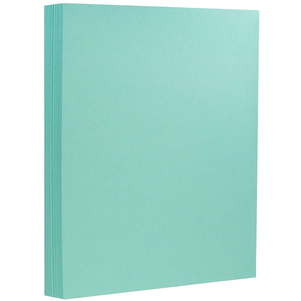 JAM Paper Cardstock, 8 1/2 x 11, 130lb Turquoise, 25 per Pack - Walmart.com