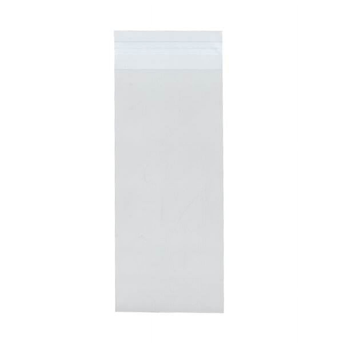JAM Paper Cello Sleeves, 4 1/4 x 11 1/4, Clear, 100/Pack, Peel & Seal ...