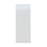JAM Paper Cello Sleeves, 4 1/4 x 11 1/4, Clear, 100/Pack, Peel & Seal ...