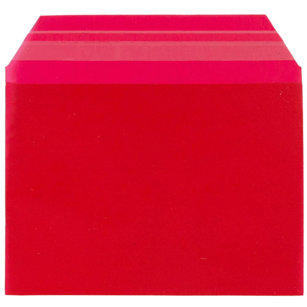 JAM Paper Cello Sleeves, 4 1/4 x 5 11/16, Red, 100/Pack, Peel & Seal ...
