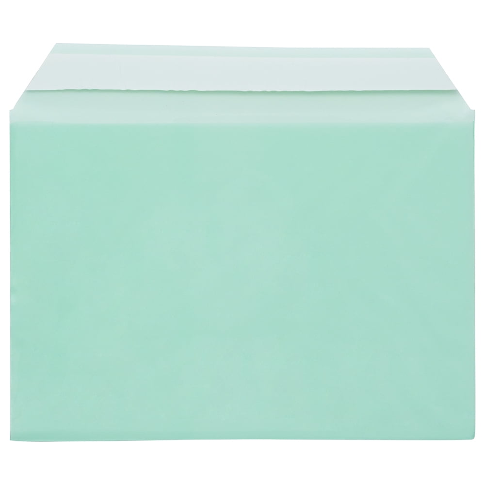 JAM Paper Cello Sleeves, 5 1/16 x 7 3/16, Green, 100/Pack, Peel & Seal ...