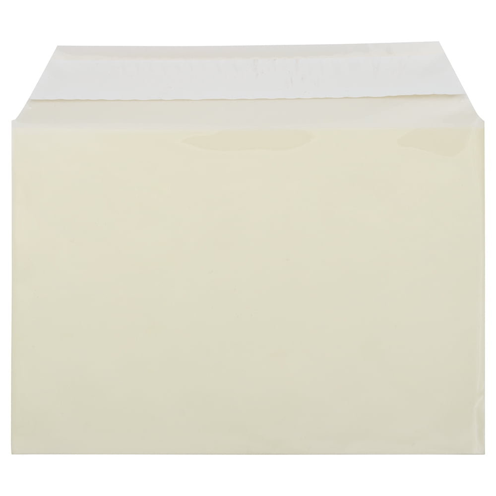 JAM Paper Cello Sleeves, 5 1/16 x 7 3/16, Yellow, 100/Pack, Peel & Seal ...