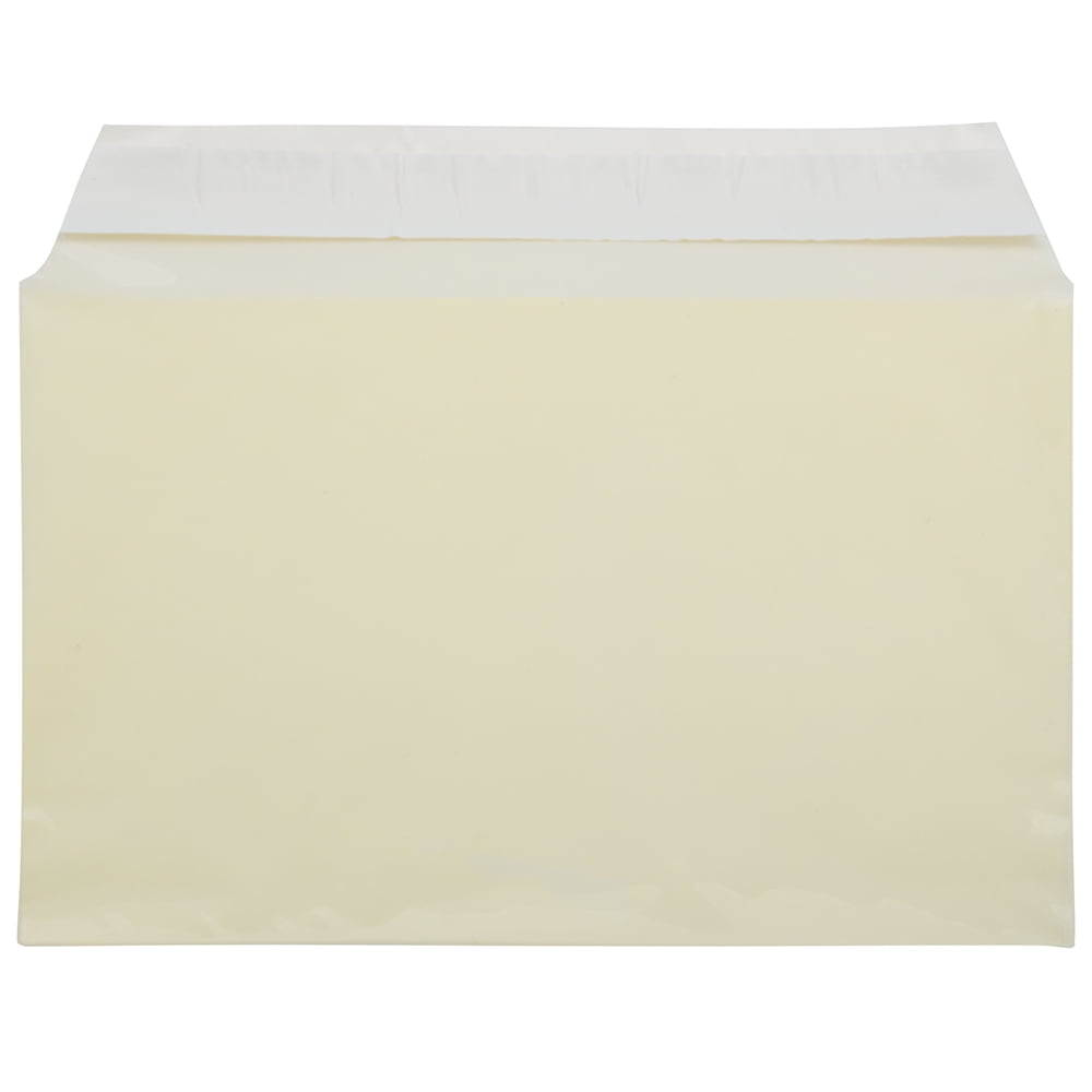 JAM Paper Cello Sleeves, 5 7/16 x 8 5/8, Yellow, 100/Pack, Peel & Seal ...