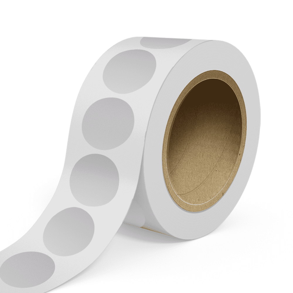 JAM Paper Circular Standard Label Rolls, Round, 2.5 Inch, Silver ...