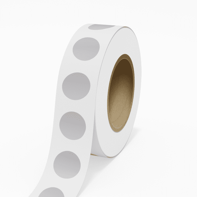 JAM Paper Circular Standard Label Rolls, Round, 2 Inch, Silver Metallic ...