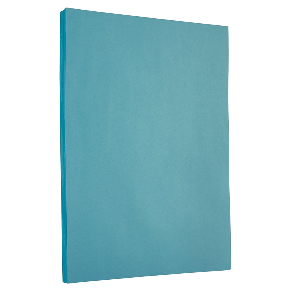 JAM Paper Colored 24lb Paper, 8.5 x 11, Blue Recycled, 100 per Pack ...