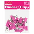 JAM Paper Colorful Binder Clips, Small, 3/4in, Pink, 25/Pack - Walmart.com