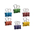 JAM Paper Colorful Binder Clips, Small, 3/5in, Assorted, 6 Packs of 30 ...