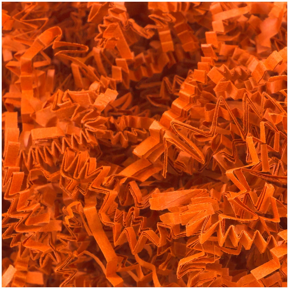 JAM Paper Crinkle Cut Shred Tissue Paper, Orange, 40lb/Box - Walmart.com