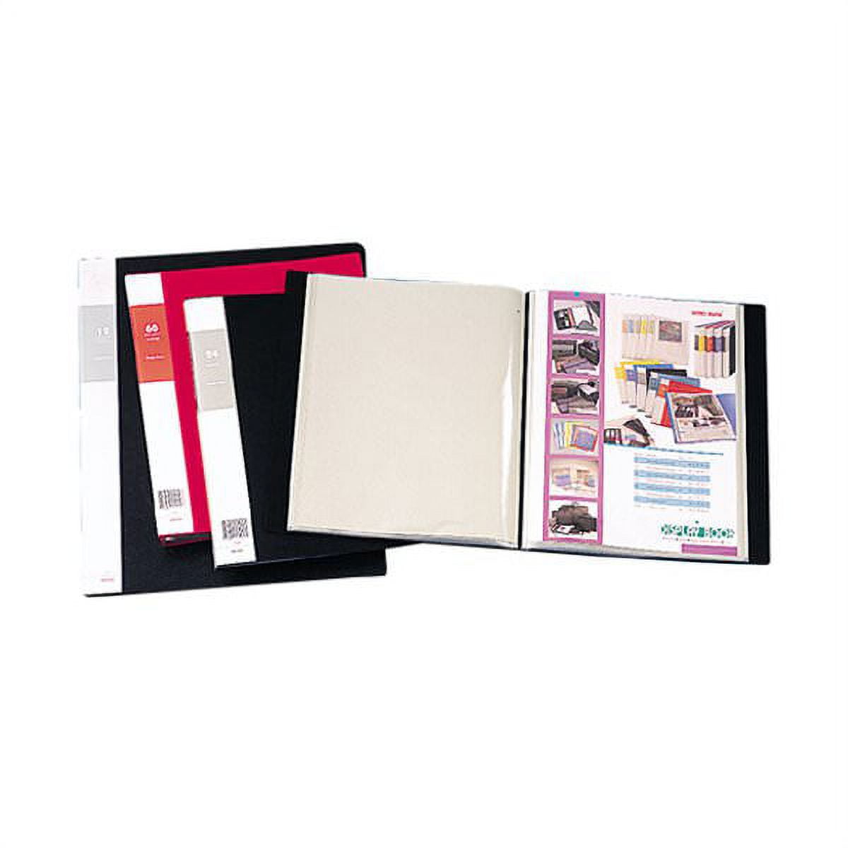 JAM Paper Display Book, 14" x 17", Black, 24 pages per book, 12/pack ...