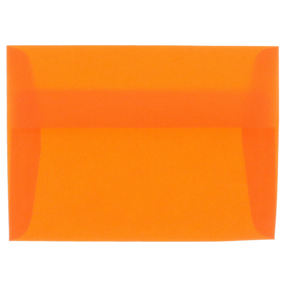 JAM Paper Envelope 4Bar Translucent Envelopes 3 5 8 X 5 1 8 Orange JAM Paper Envelope 4Bar Translucent Envelopes 3 5 8 X 5 1 8 Orange