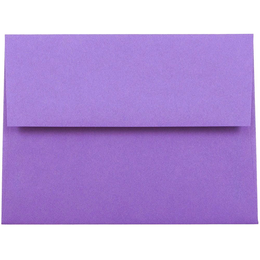 JAM Paper A2 Envelopes, 4 3/8 x 5 3/4, Violet Purple, 1000/Carton ...