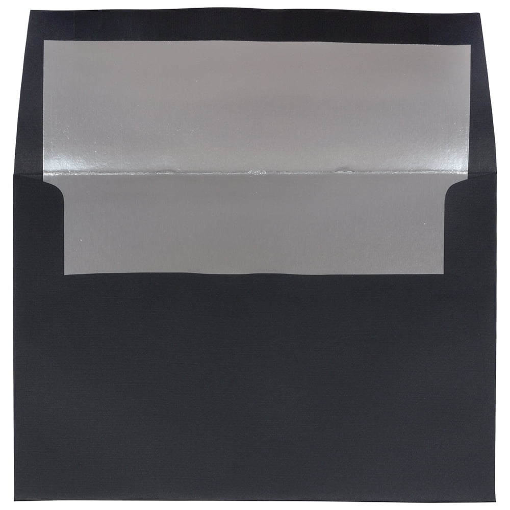 JAM Paper & Envelope A8 Foil Envelopes, 5 1/2 x 8 1/8, Black with ...