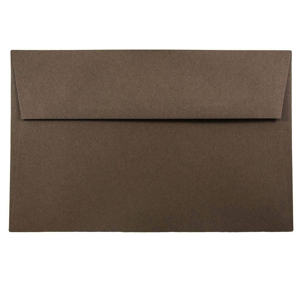 JAM Paper & Envelope A9 Envelopes, 5 3/4 x 8 3/4, Dark Brown, 50 per ...